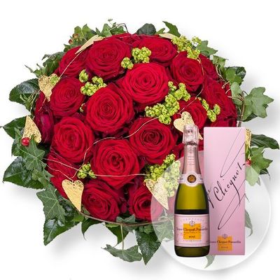Blumenstrauß Roter Rosenstrauß von Valentins auf Blumen.de